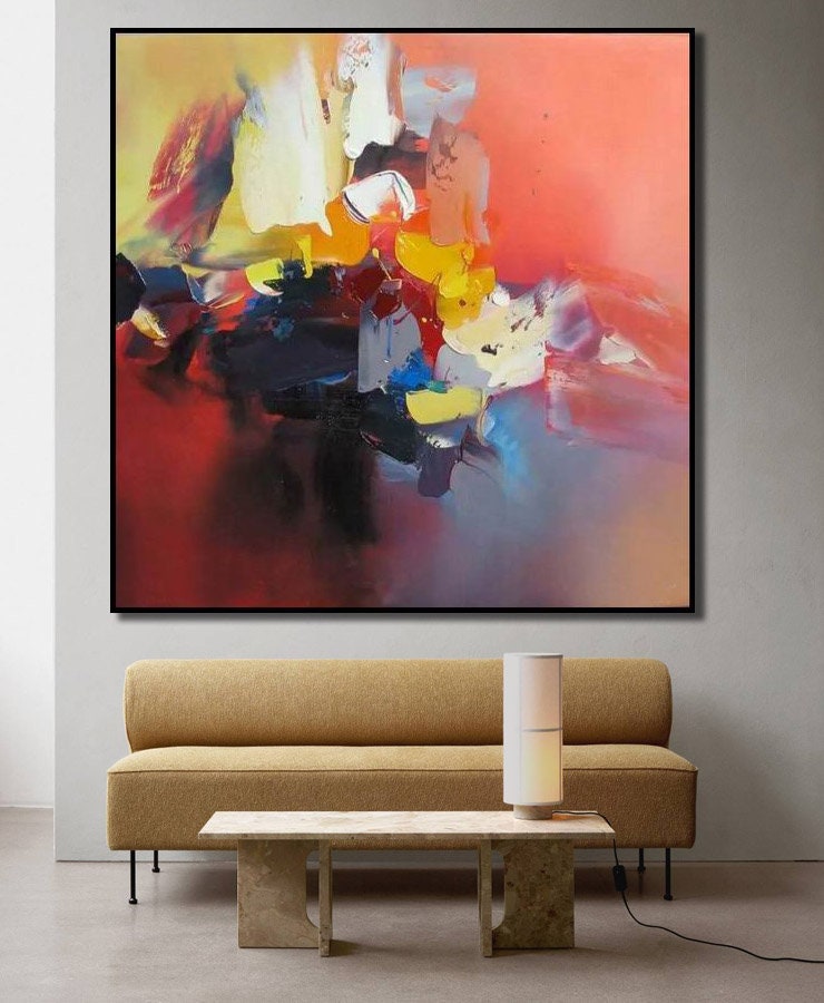 Handmade Art on Canvas Original Canvas Painting Large - Etsy