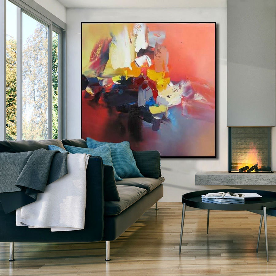 Handmade Art on Canvas Original Canvas Painting Large - Etsy