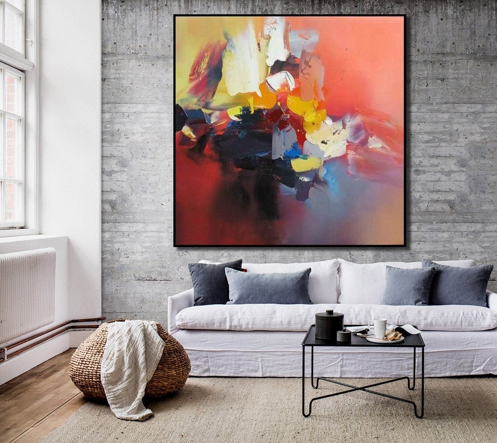 Handmade Art on Canvas Original Canvas Painting Large - Etsy