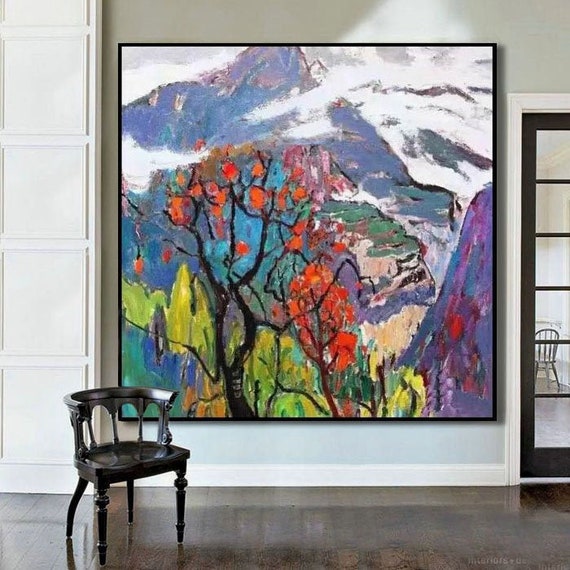 Handmade Art on Canvas Original Canvas Painting Contemporary | Etsy