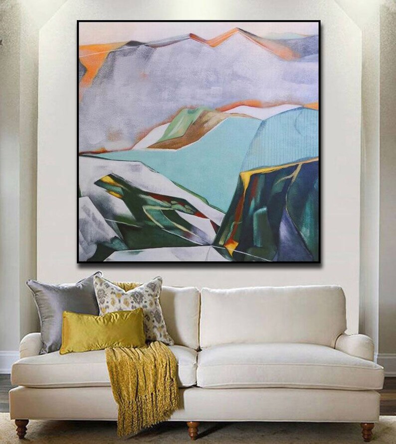 Original Canvas Painting, Handmade Art on Canvas, Modern Original ...