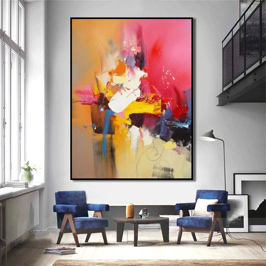 Original Canvas Painting Contemporary Wall Art Large - Etsy