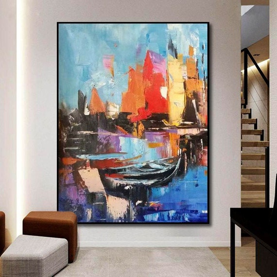 Large Abstract Painting Original Canvas Painting Contemporary Wall Art Handmade Art on Canvas Modern Original Paintings Abstract Art Etsy