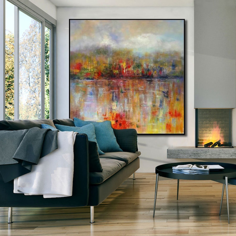 Contemporary Wall Art Handmade Art on Canvas Modern Original - Etsy