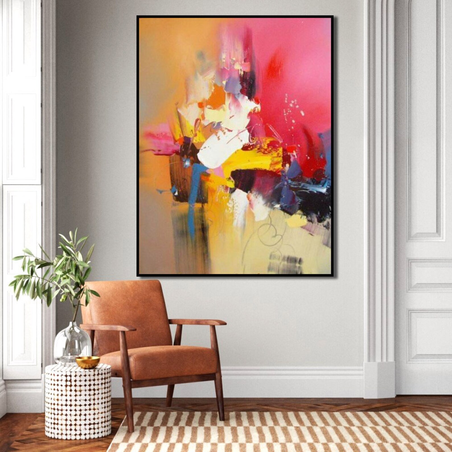 Original Canvas Painting, Contemporary Wall Art, Large Abstract ...