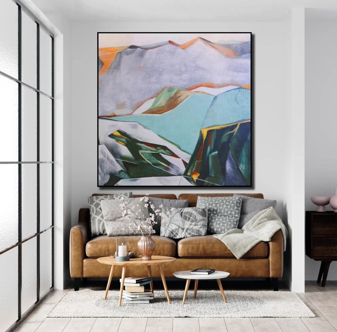 Original Canvas Painting, Handmade Art on Canvas, Modern Original ...