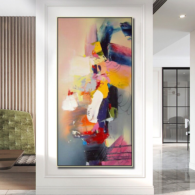 Extra Large Painting Hand Painted Artwork Contemporary Wall - Etsy