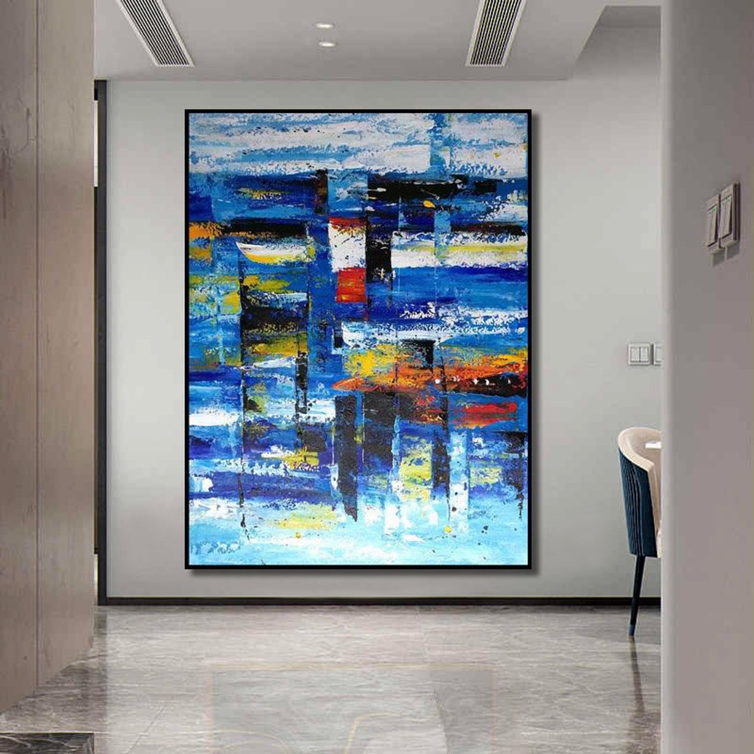 Contemporary Wall Art, Large Abstract Painting, Modern Original ...