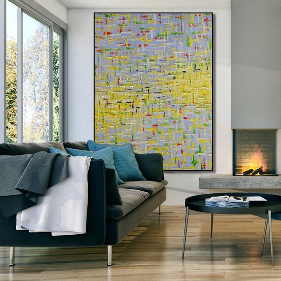 Large Abstract Painting Contemporary Wall Art Original Large | Etsy