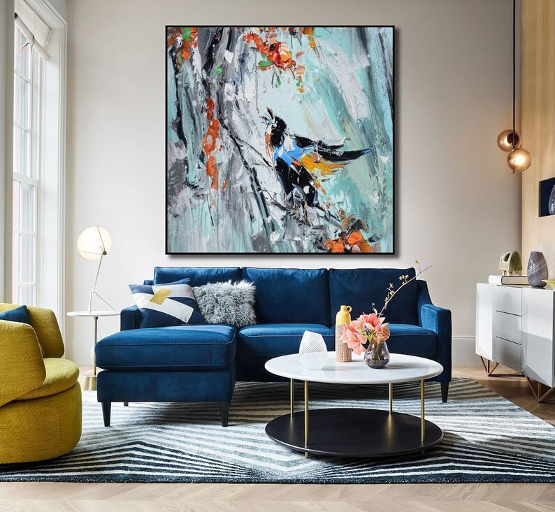 Contemporary Wall Art, Original Canvas Painting, Large Abstract ...