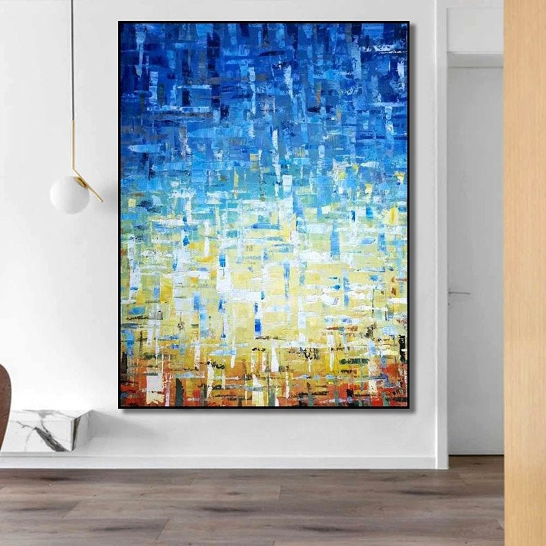 Original Canvas Painting, Contemporary Wall Art, Large Abstract ...