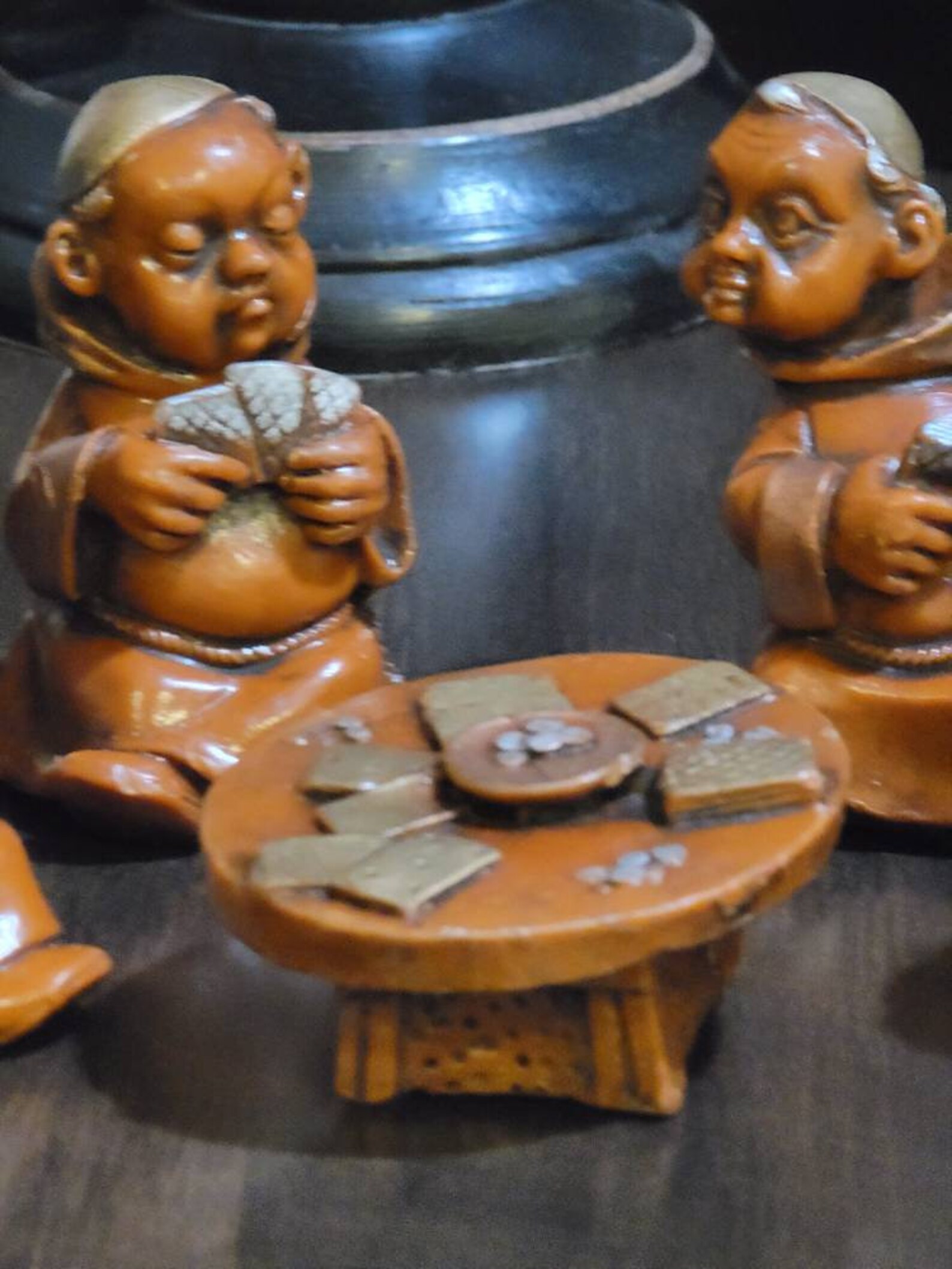 Vintage 4 Monks Playing Cards Poker Figures - Etsy