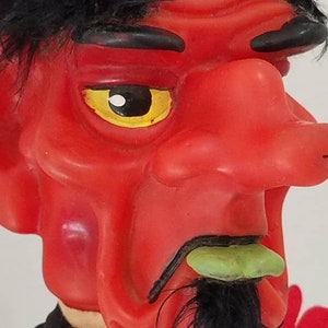 Vintage Satan Hand Puppet Theater Rubber Head Devil Lucifer Glove - Etsy