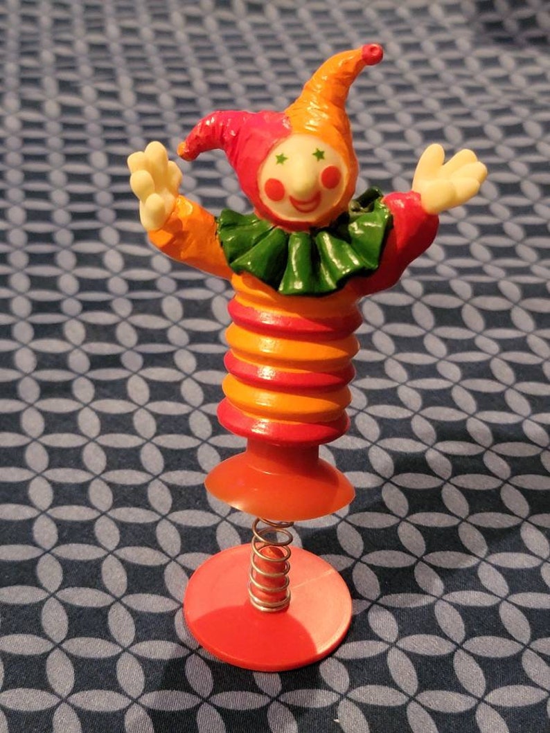 Vintage Hallmark Cards, Clown/jester Pop up Spring Toy Figure "only" - Etsy