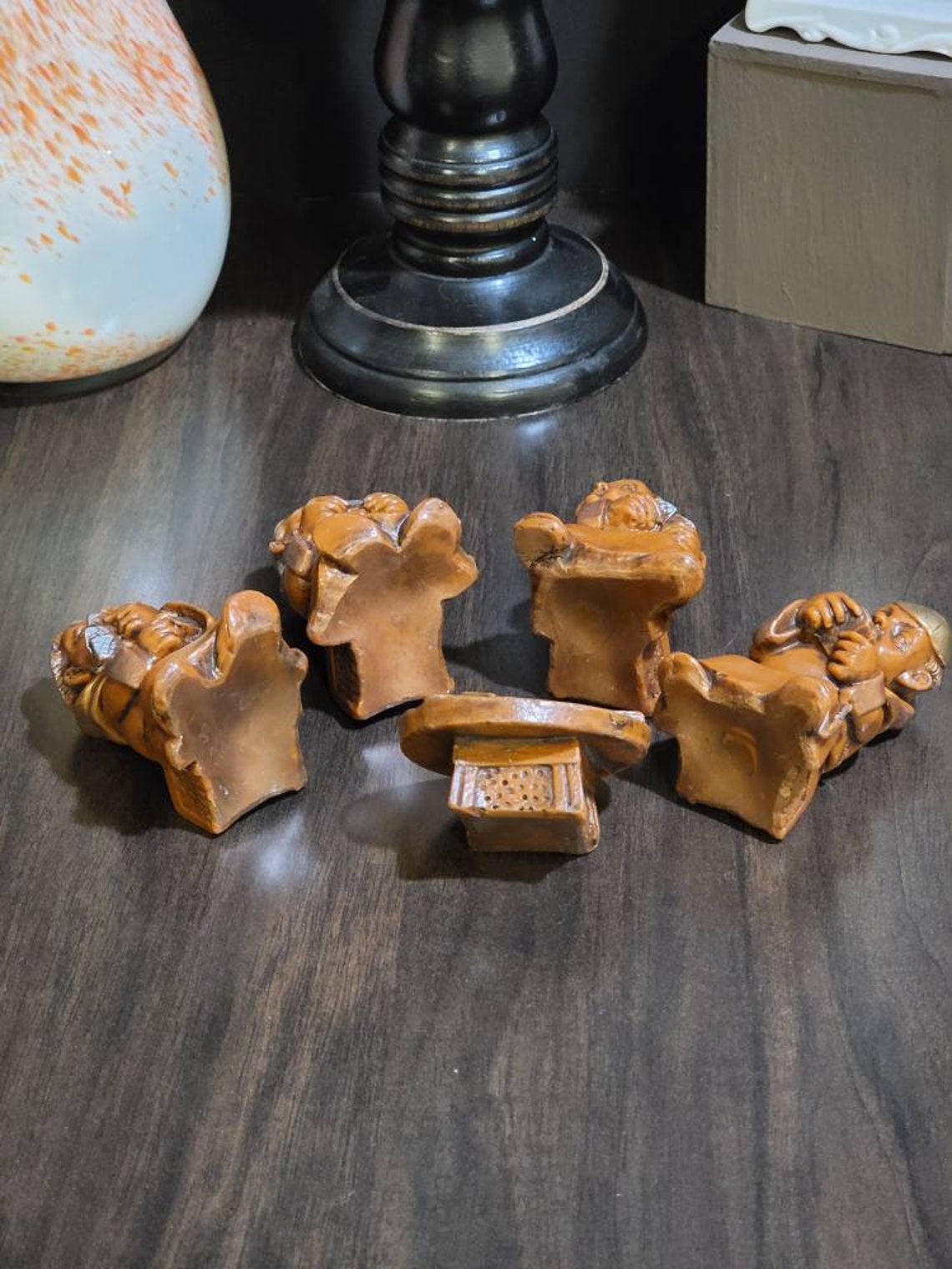 Vintage 4 Monks Playing Cards Poker Figures - Etsy
