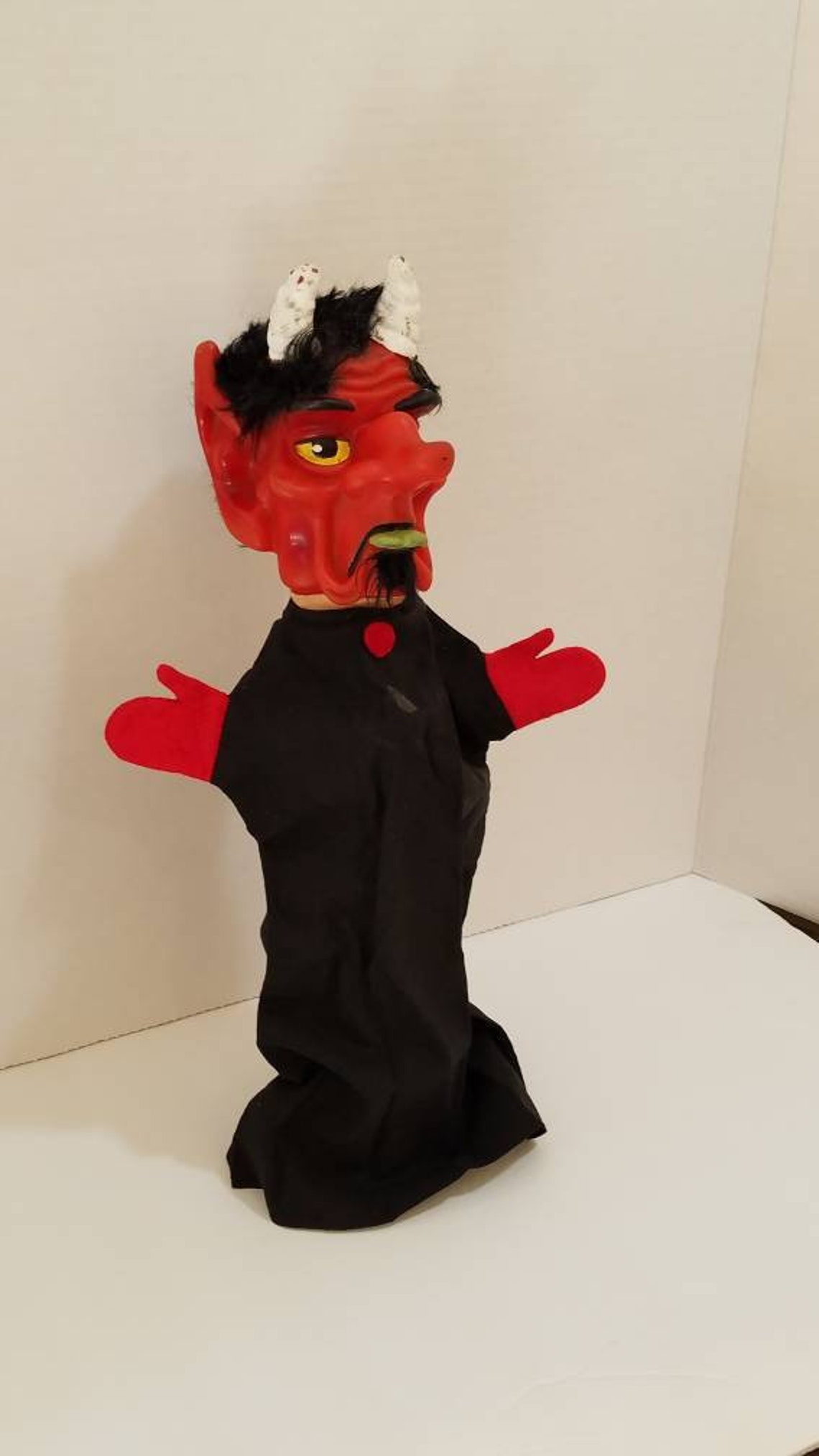 Vintage Satan Hand Puppet Theater Rubber Head Devil Lucifer Glove - Etsy UK