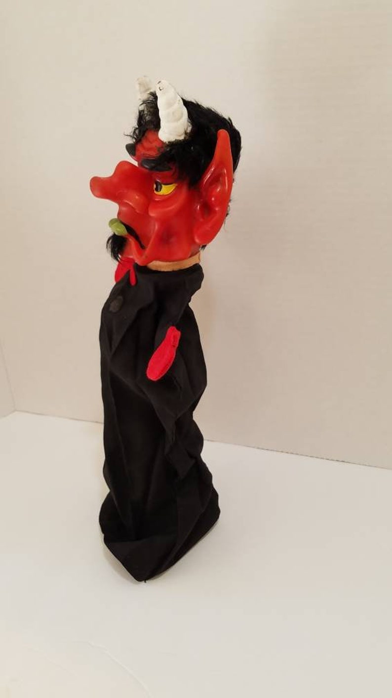 Vintage Satan Hand Puppet Theater Rubber Head Devil Lucifer Glove - Etsy