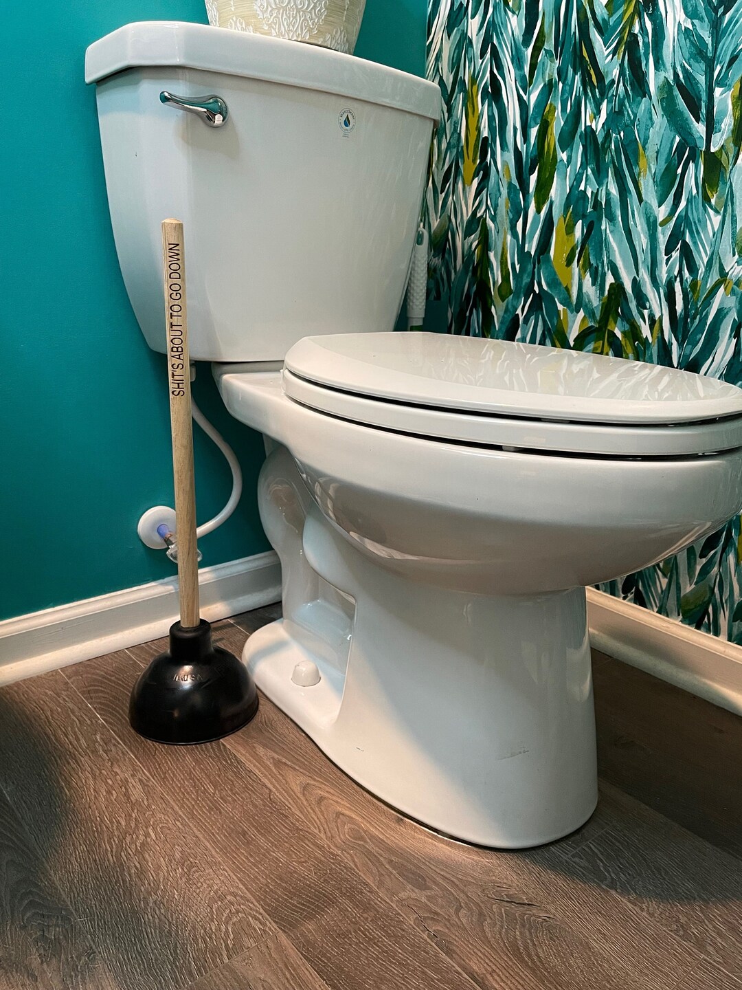 Custom Engraved Heavy Duty Toilet Plunger, Personalized Housewarming ...