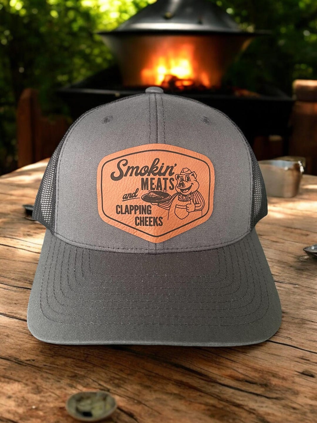 Smokin Meats and Clapping Cheeks Funny Hat Men Inappropriate | BBQ Gift ...