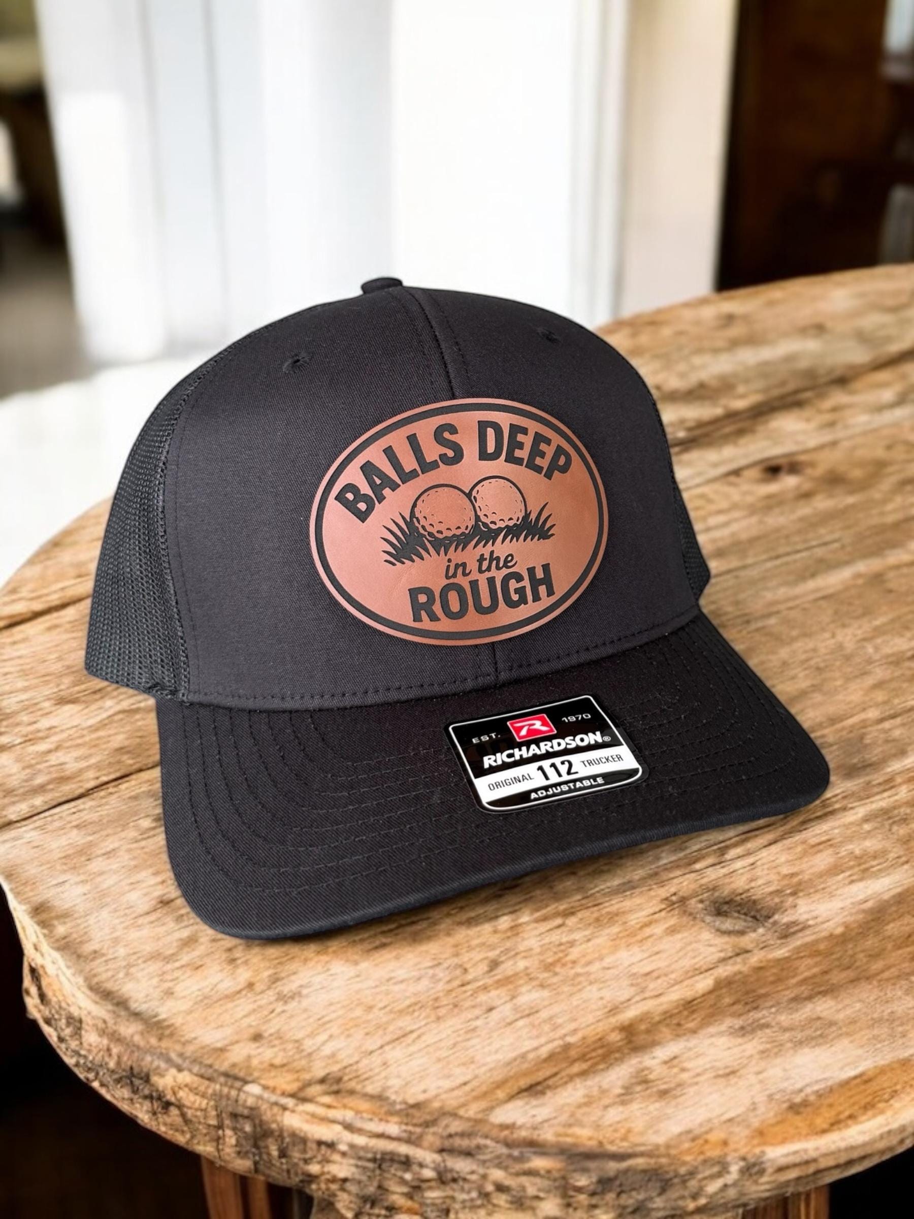 Funny Golf Hats for Men, Balls Deep in the Rough Patch - Etsy