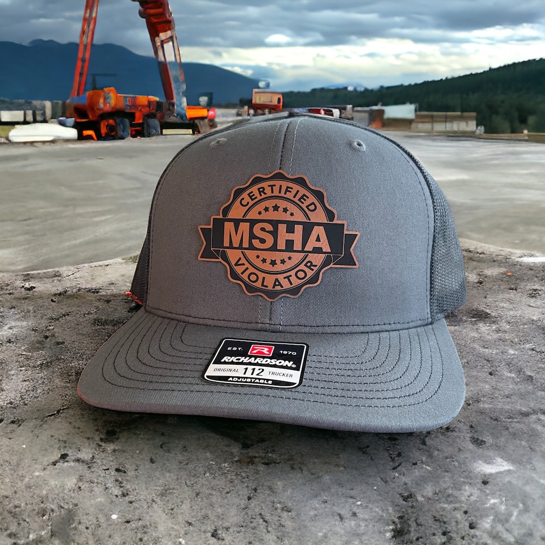 Certified MSHA Violator Patch Hat for Men | Trendy Trucker Snapback ...