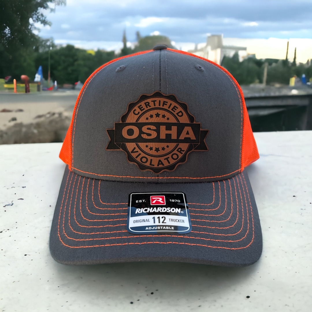 Certified Osha Violator Hat for Men, Funny Richardson 112 Trucker Hat ...