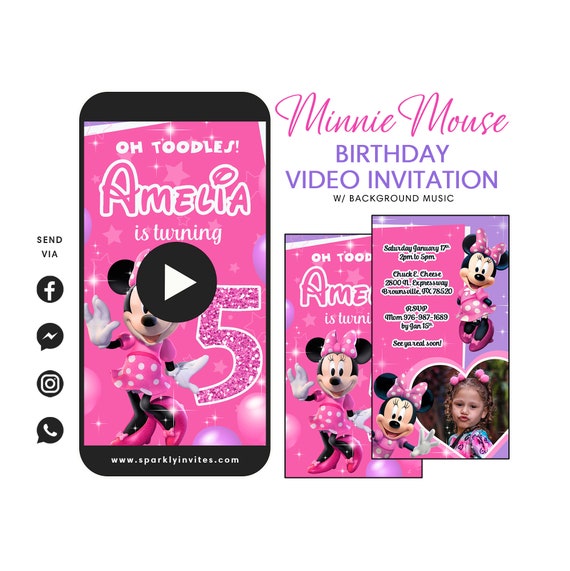 Ideas Para Invitaciones A Fiestas De Minnie Mouse Hazlo Especial