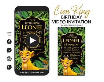 Lion King Invitation Lion King Birthday Party Invitation Lion King ...