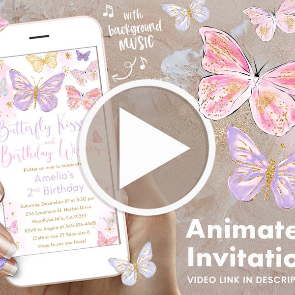 Butterfly Invitation - Etsy