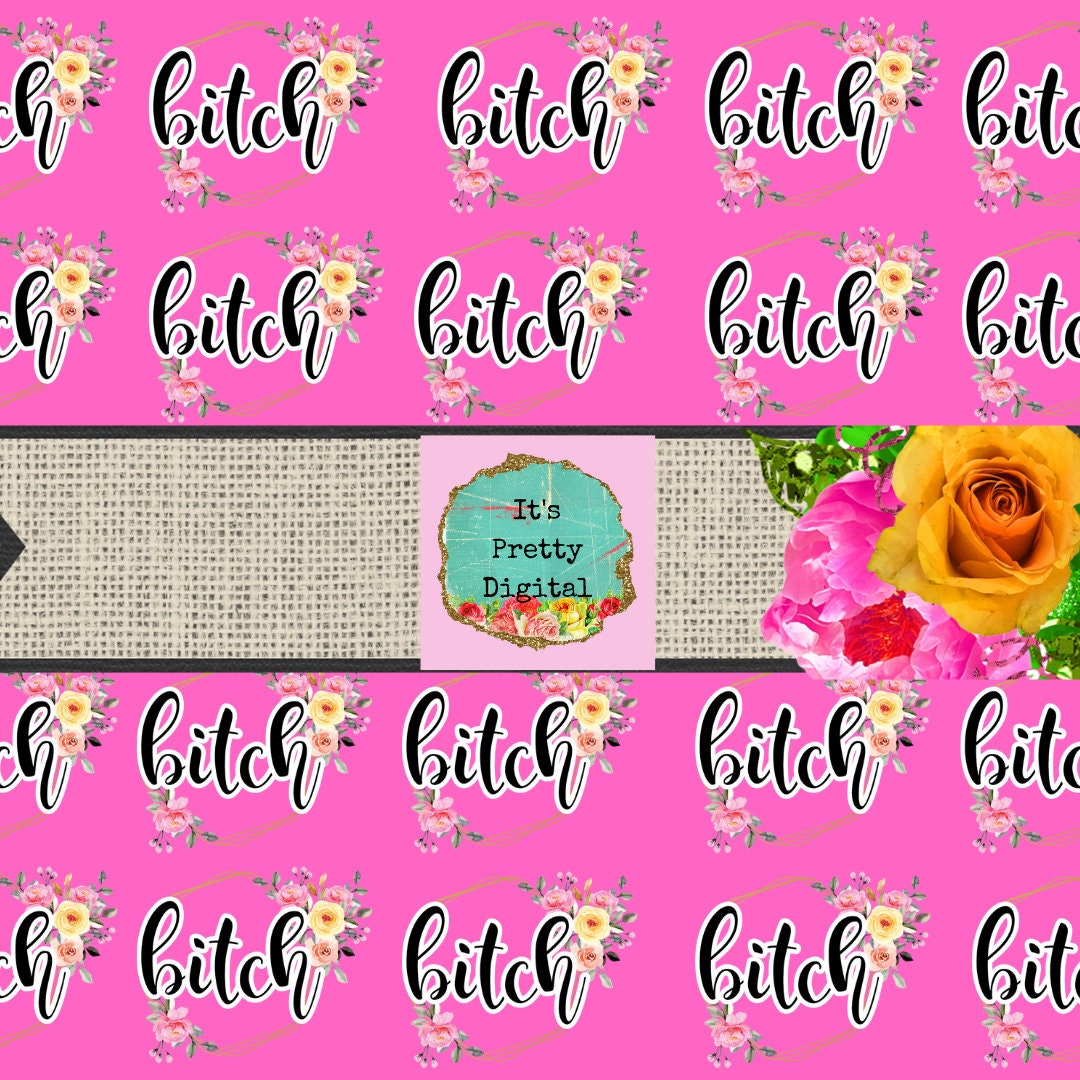 Profanity Seamless Pattern, Swear Words, Seamless Digital Pattern ...