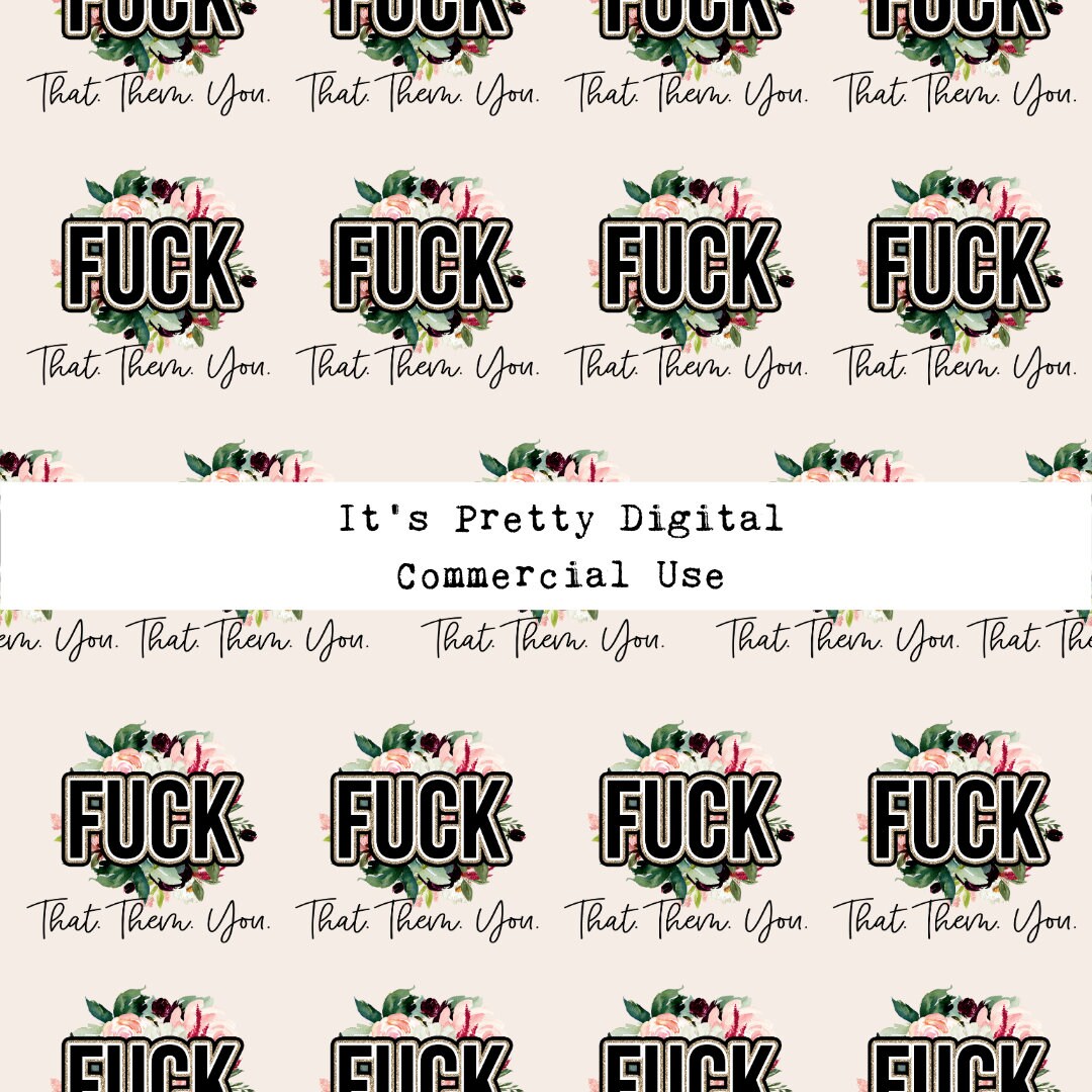 Sweary Swear Word Seamless File Commercial Use Repeat Pattern Fabric ...