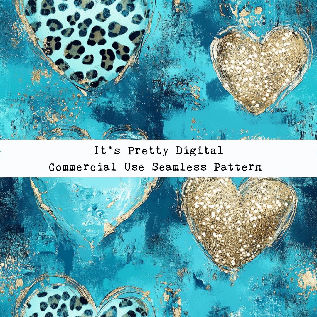 Graffiti Hearts Leopard Print Paint Texture Seamless Repeat Pattern ...
