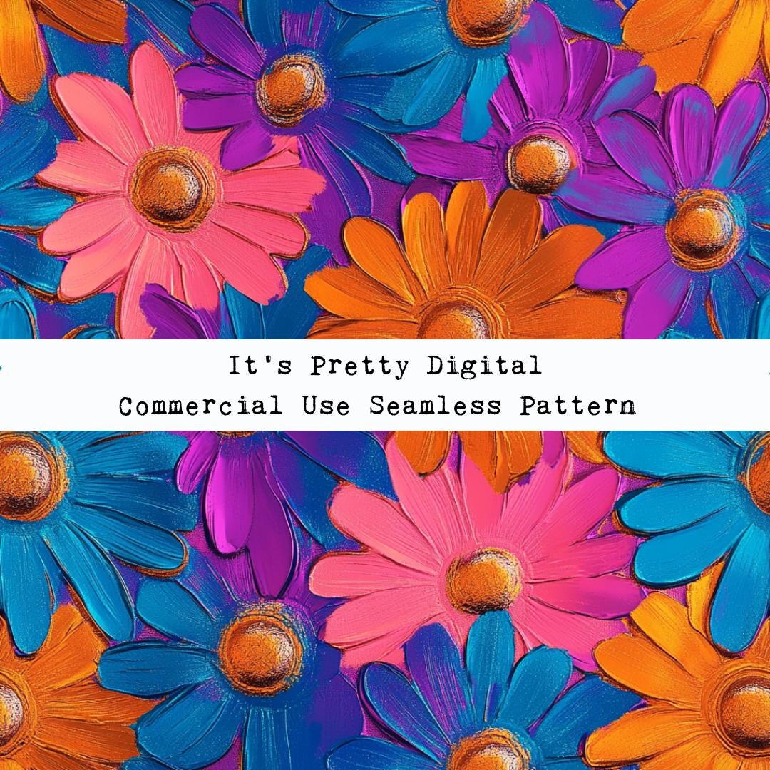 3d Realistic Seamless Repeat Pattern Design Sublimation File Floral ...