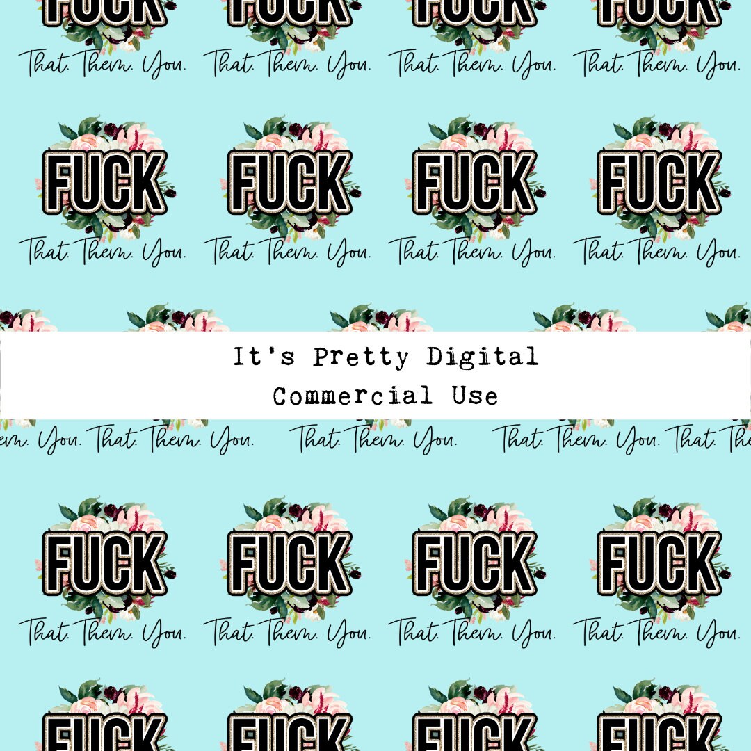 Swear Word Seamless Fabric Printing Digital Fabric Design Sublimation ...