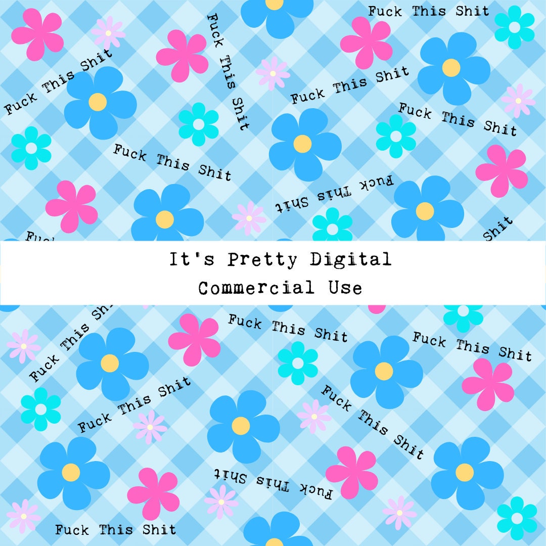 Sassy Swear Word Seamless Pattern Digital Paper Surface Fabric Design ...