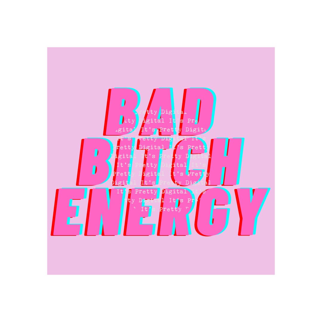 Bad Bitch Sassy Sweary Sublimation Files Digital Background Sweary Clip ...