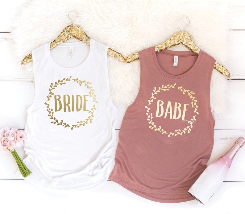 Bride Team Bride Shirt Bride Squad Bridesmaids Tank Tops | Etsy