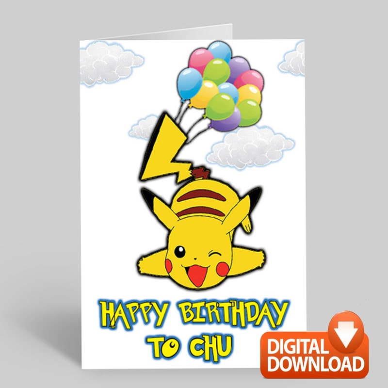 Pokemons Birthday Cards - Etsy