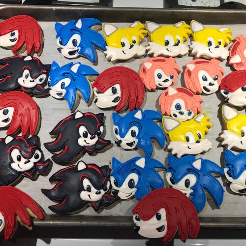 Sonic the Hedgehog 77 Cut and Peel Stickers Birthday Party | Etsy