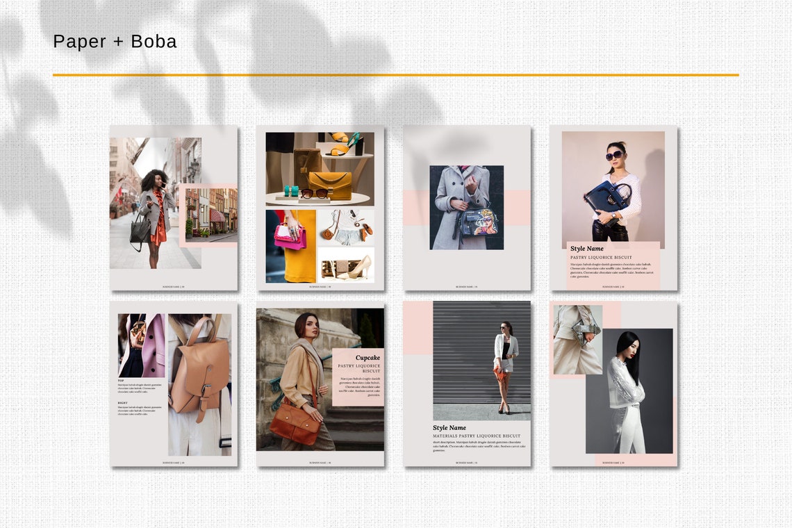 Canva Fashion Lookbook Template for Designers & Business Owners to ...