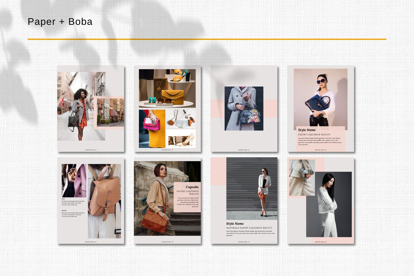 Canva Fashion Lookbook Template for Designers & Business Owners to ...