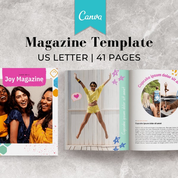 Instagram Magazine Template - Etsy