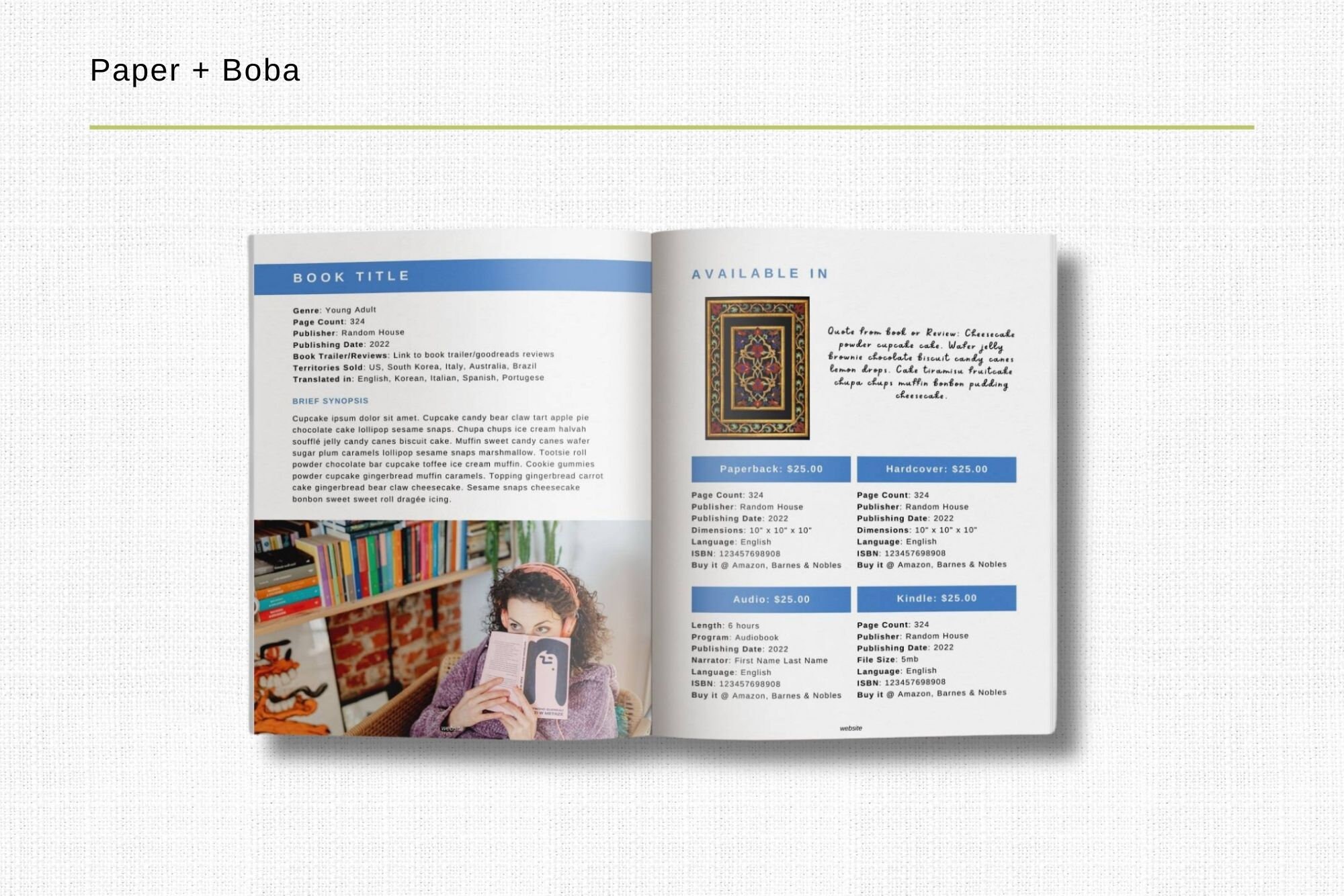 Canva Author Media Kit Template for Writers to Create Publicity Press ...