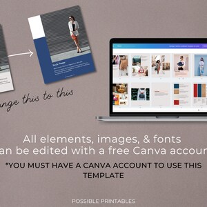 Canva Fashion Lookbook Template for Designers & Business - Etsy