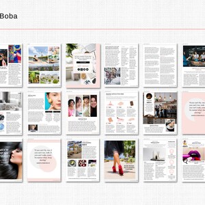 Canva Magazine Template for Small Business Owners & Bloggers to Create ...