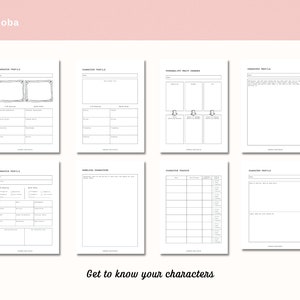 Book Writing Printable Planner for Writers. Includes Word Count Tracker ...