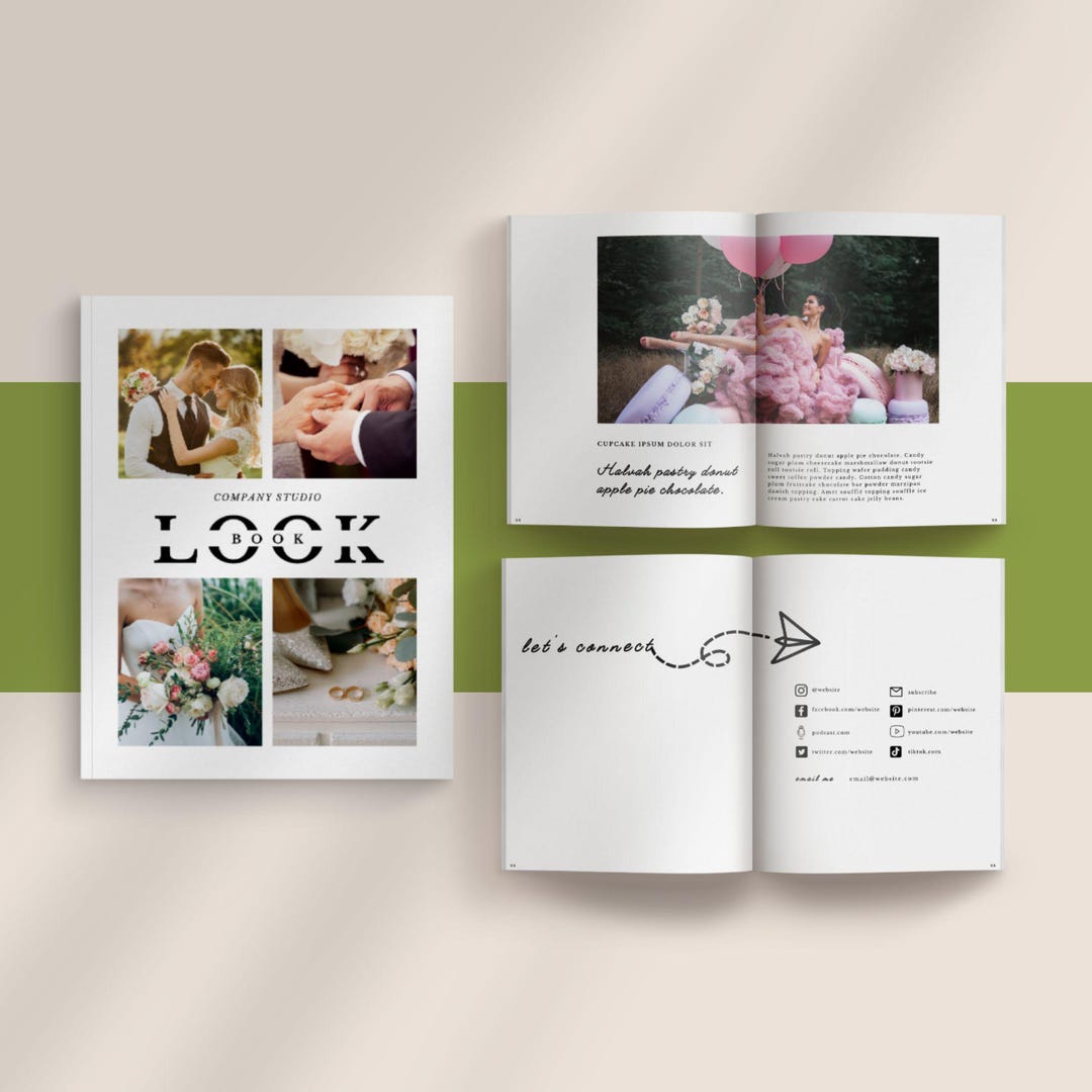 Photography Lookbook Template to Create a Minimalist Catalog, Price and ...