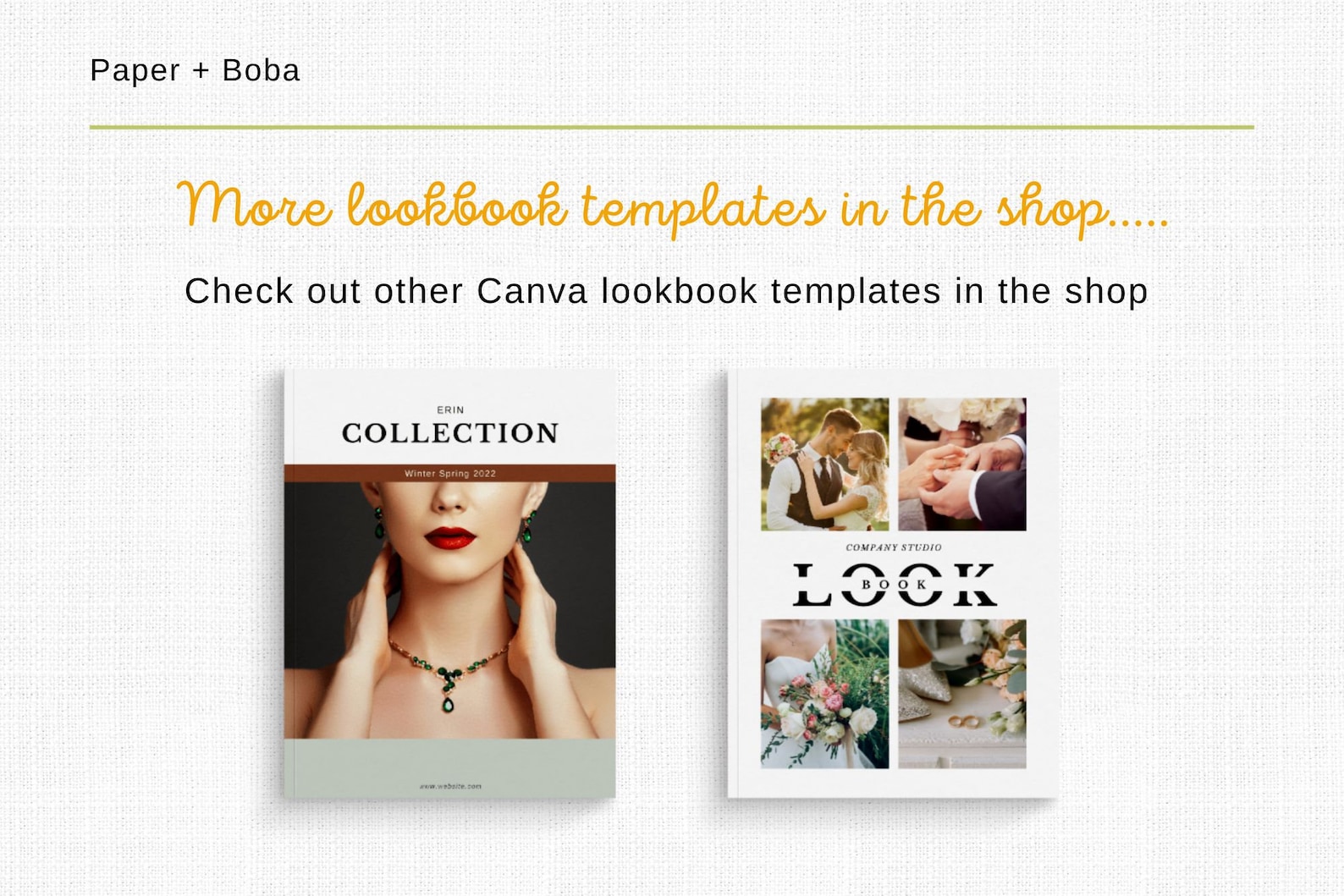 Canva Fashion Lookbook Template for Designers & Business Owners to ...