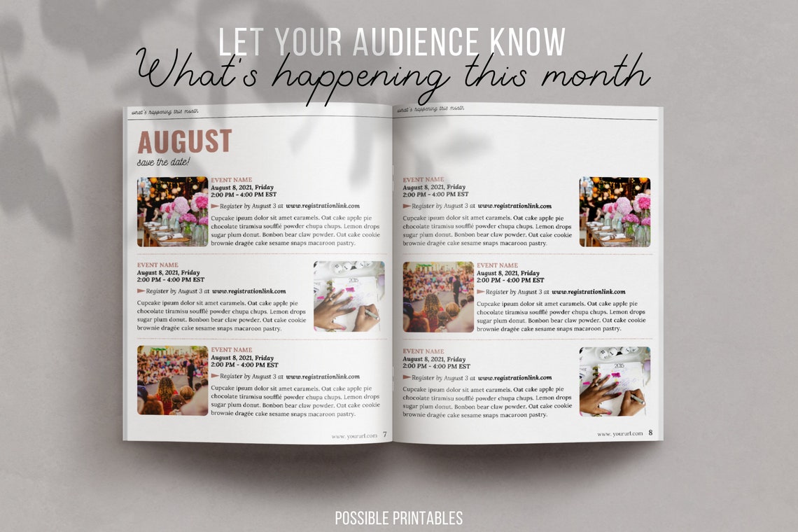 Canva Magazine Template for small business owners & bloggers | Etsy