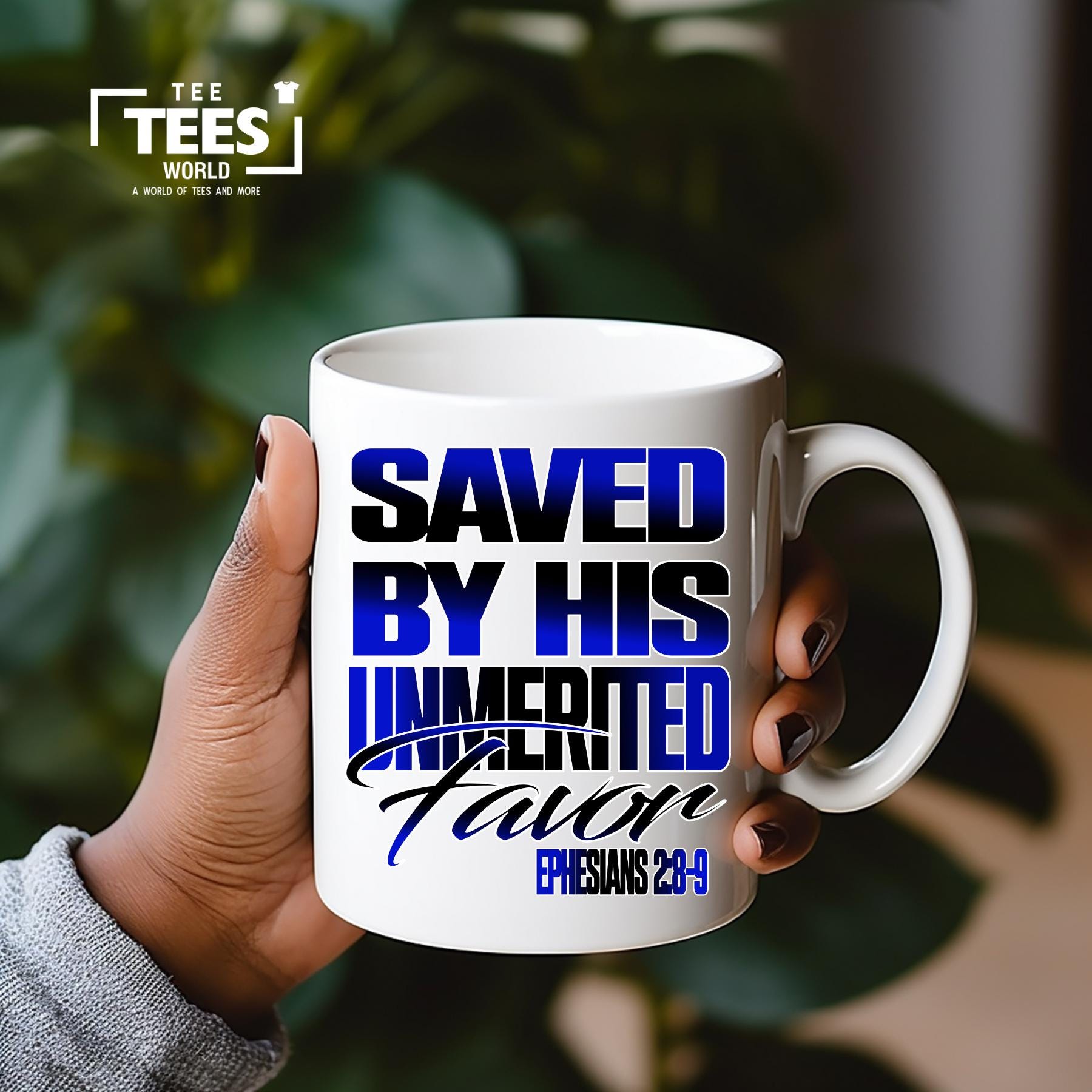 Saved by His Unmerited Favor PNG - Sublimation & DTF Ready-to-print ...